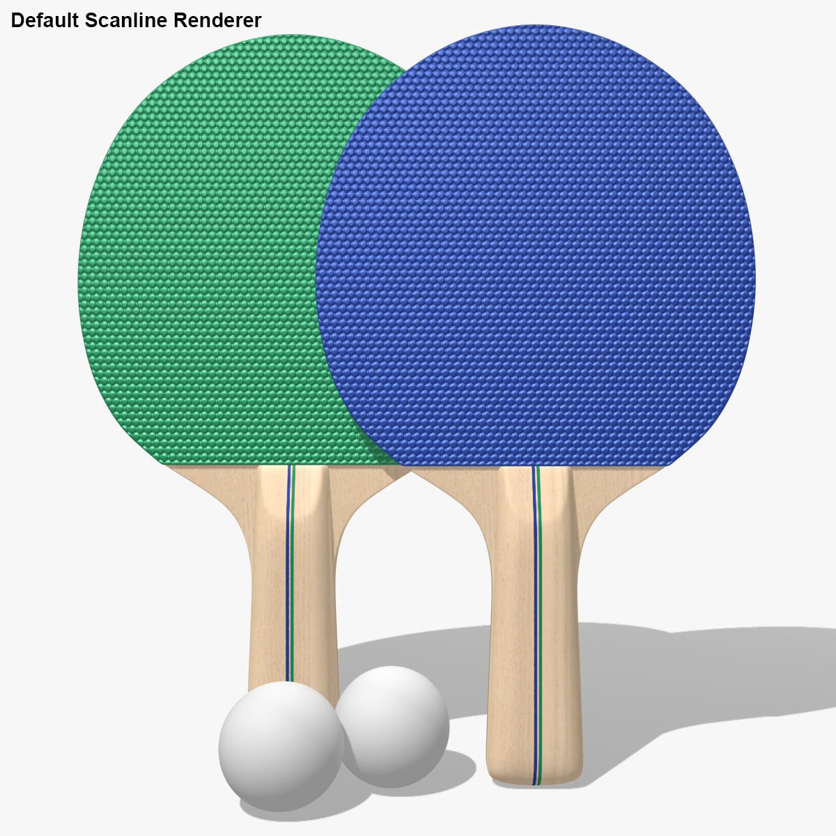3d model realistic ping pong paddle