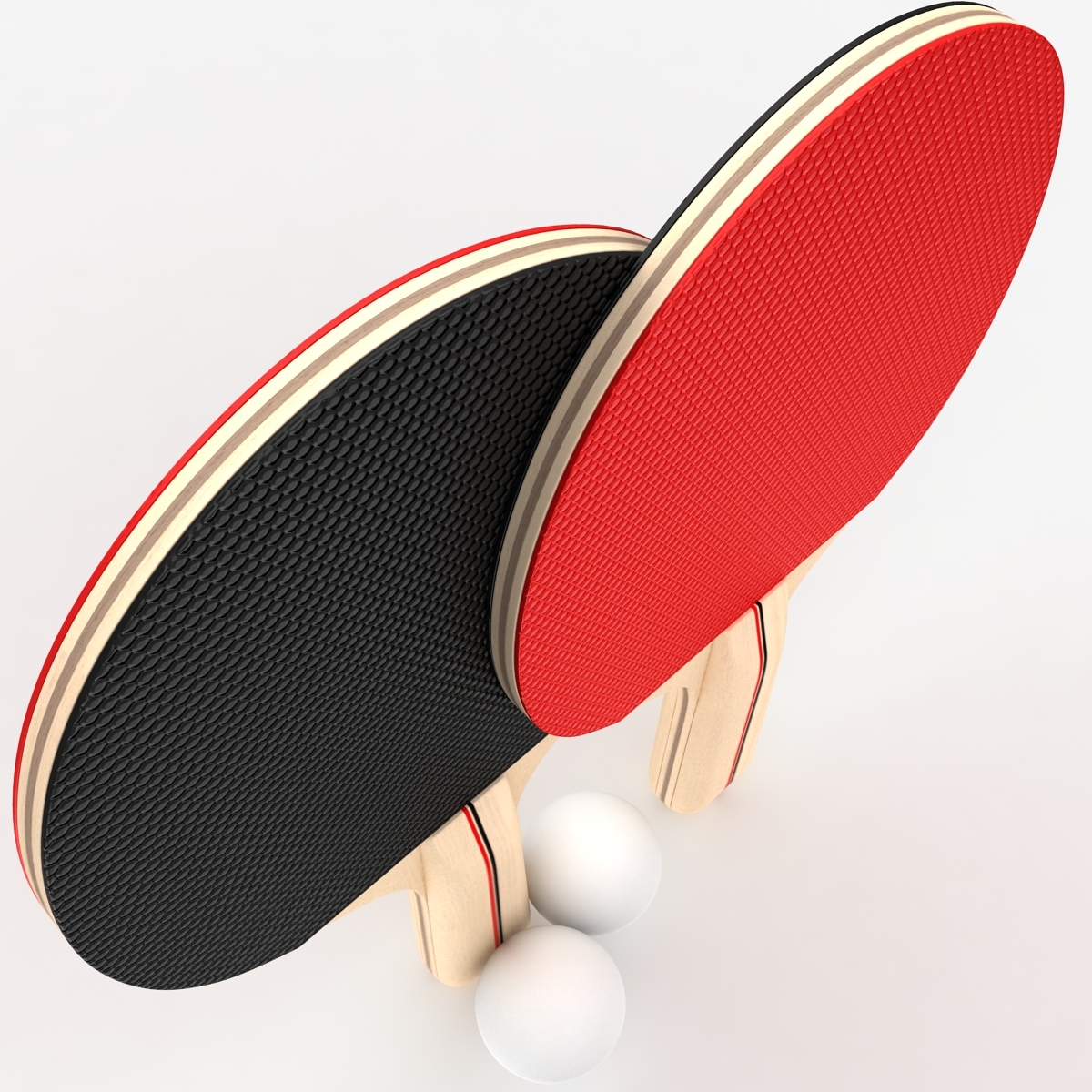 3d model realistic ping pong paddle
