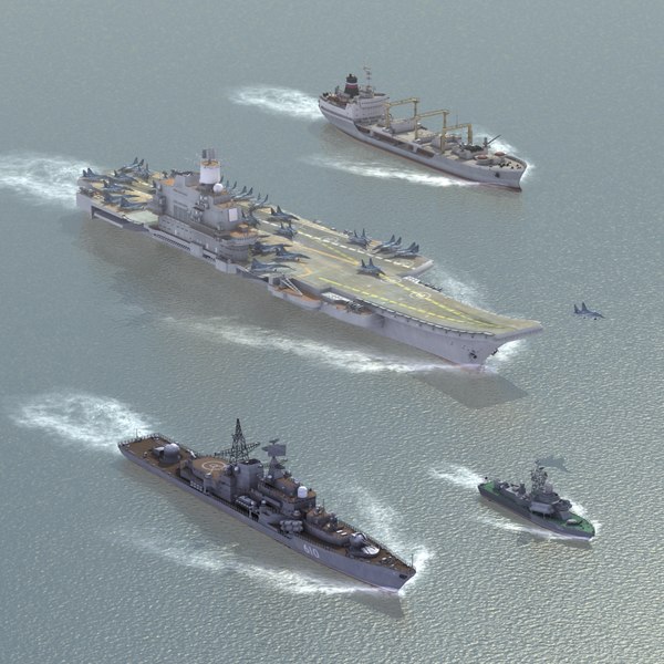 russian navy destroyer project 1157 3d model