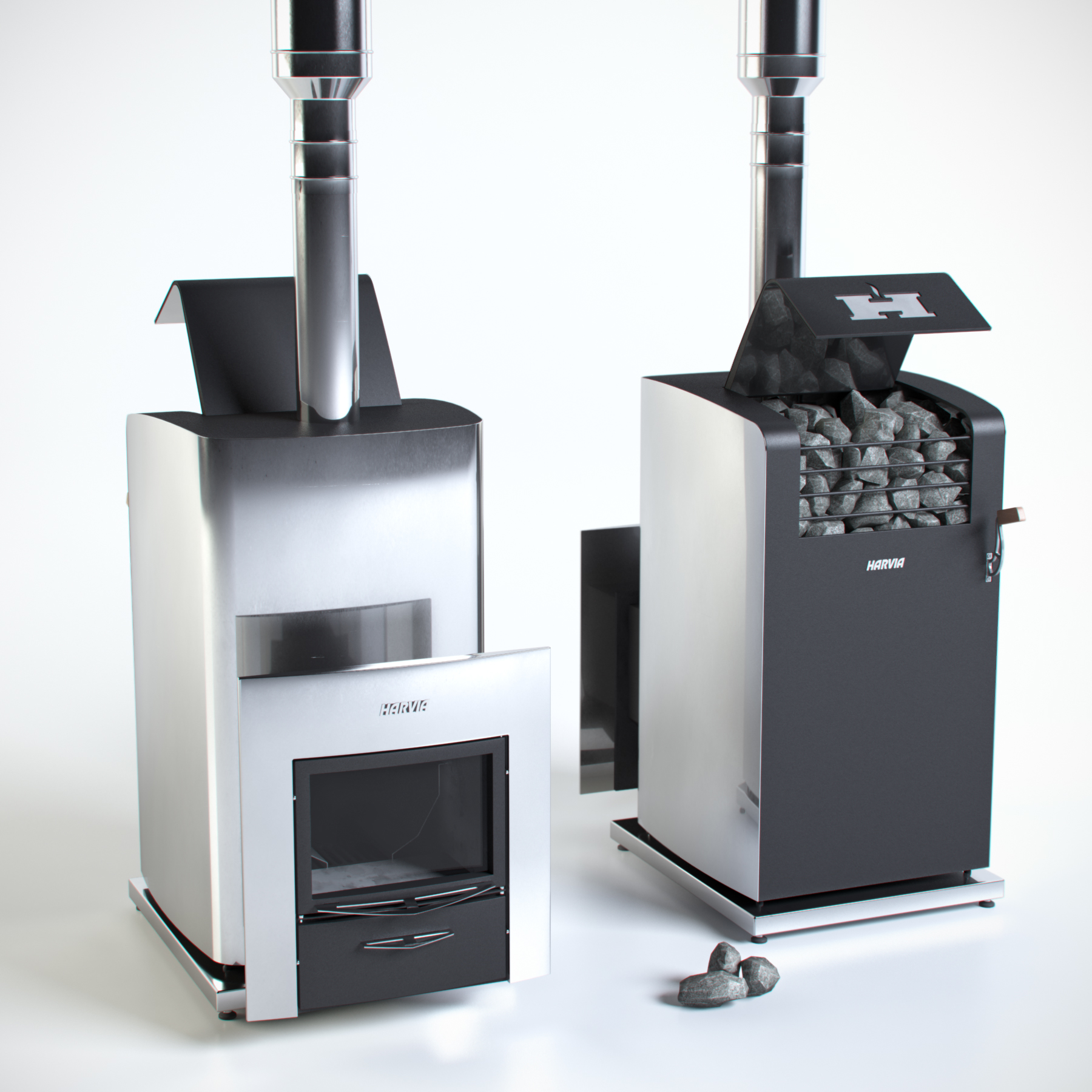 3d model harvia classic 400 duo