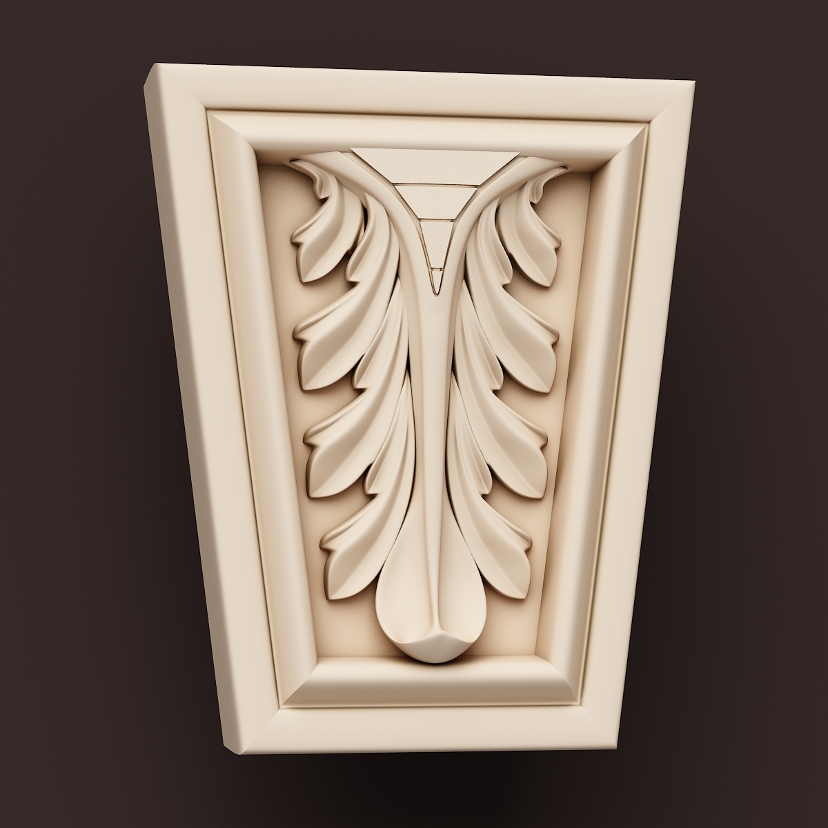 3dsmax key stone decor interior wall