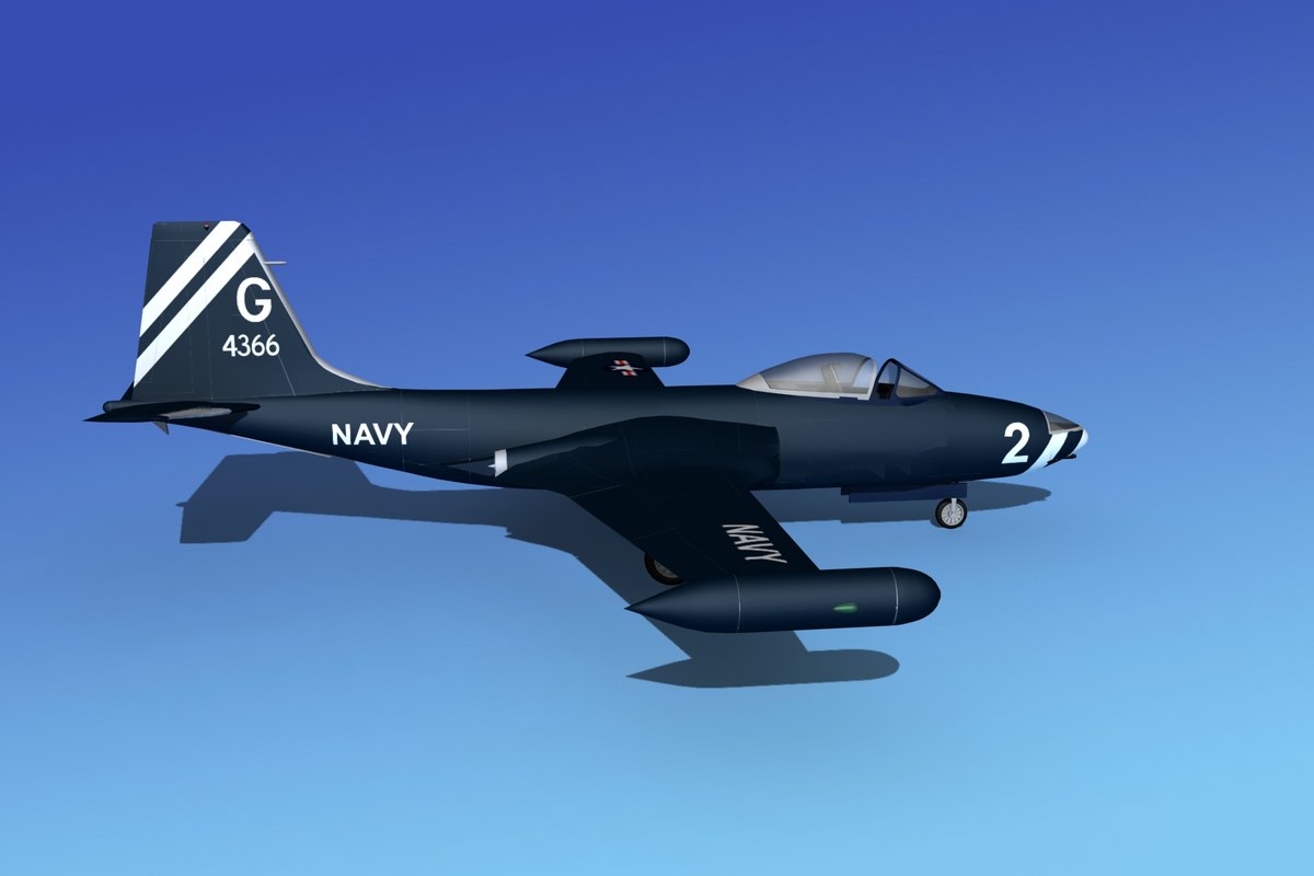 max cockpit f2h banshee jet fighter