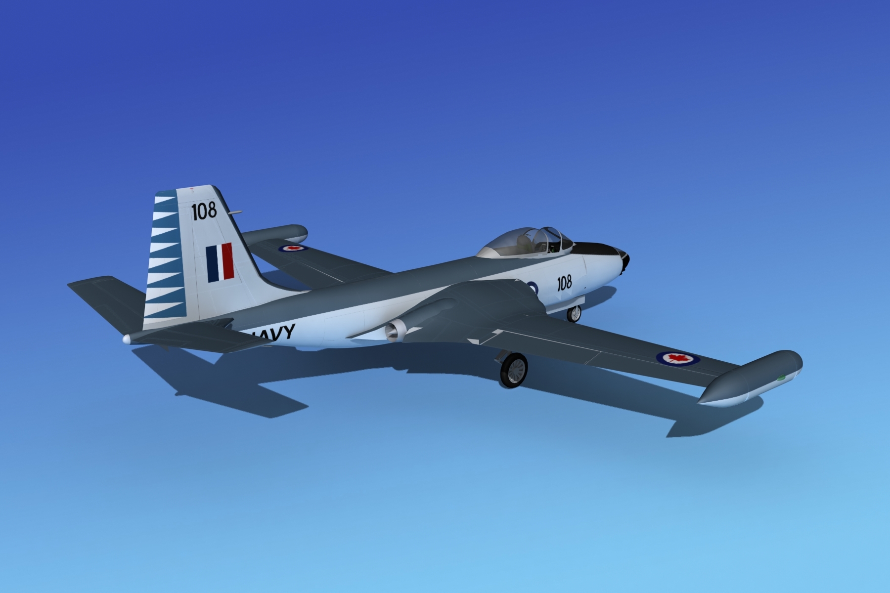 cockpit f2h banshee jet fighter 3d 3ds