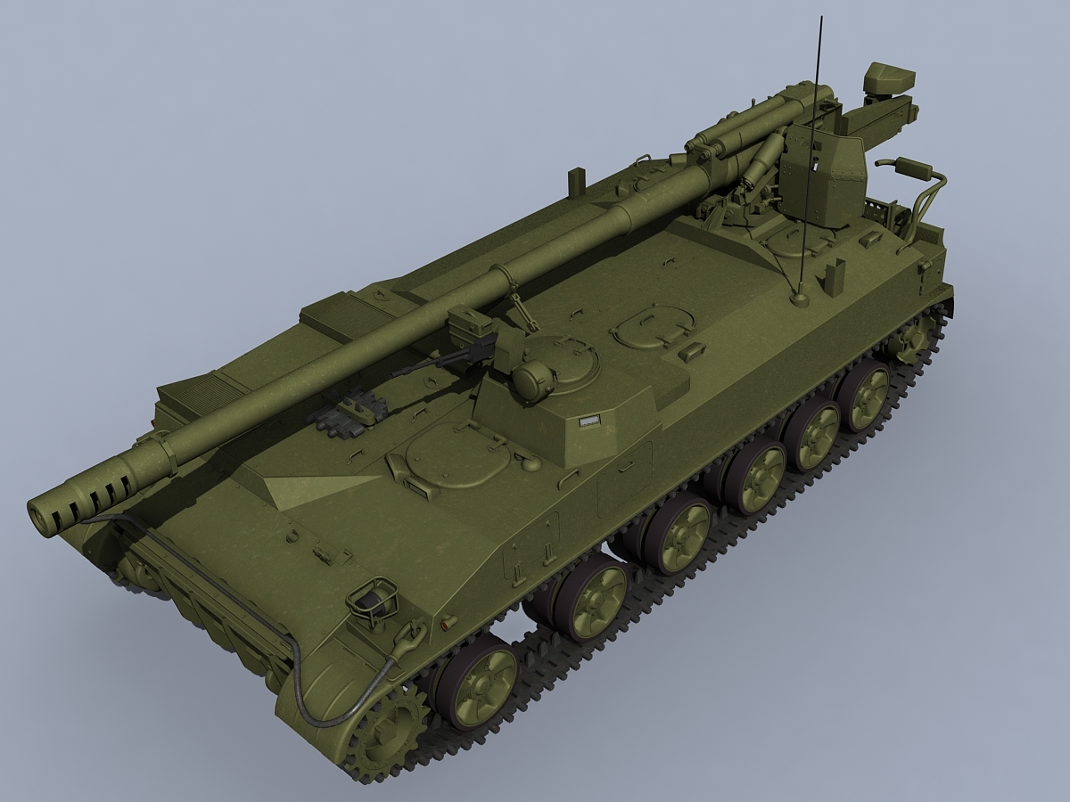 3d model 2s5 giatsint-s artillery