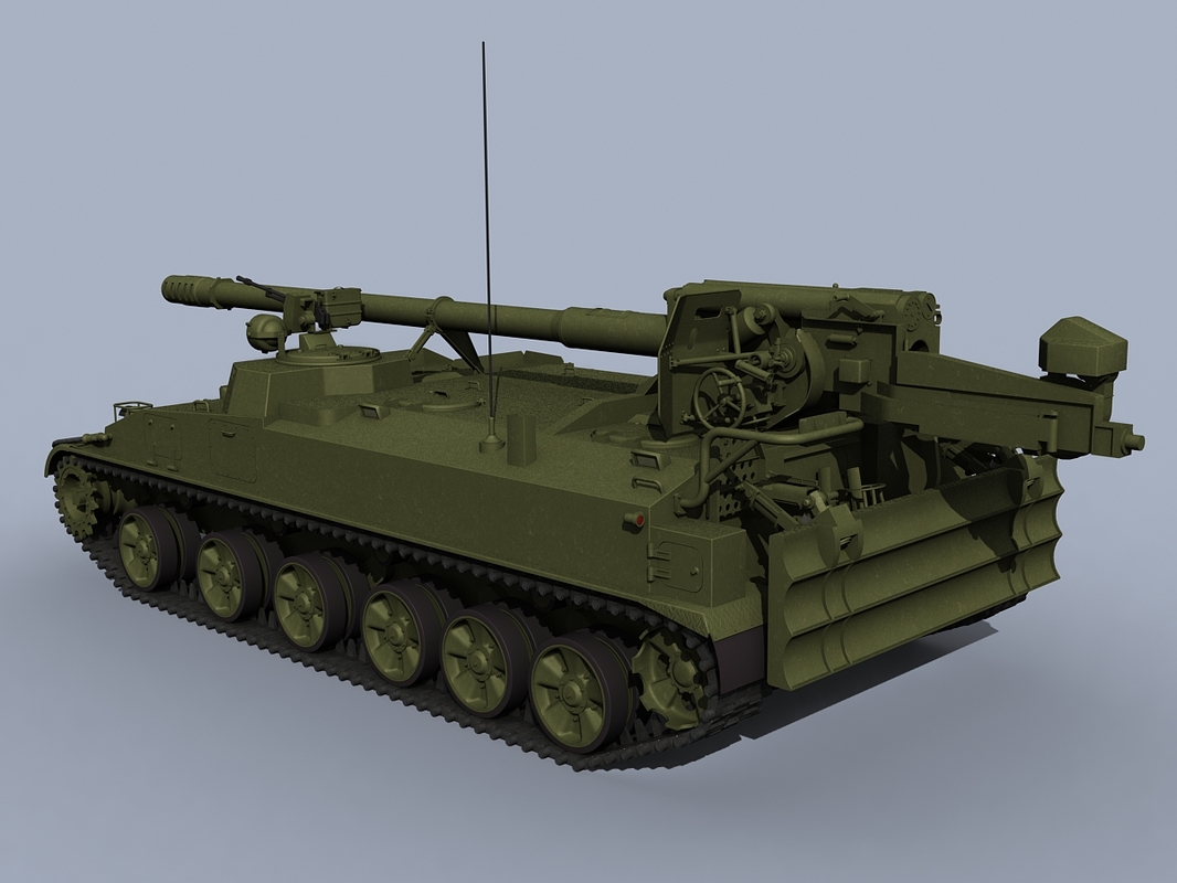 3d model 2s5 giatsint-s artillery