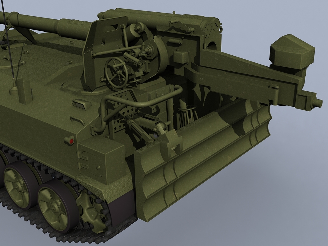 3d model 2s5 giatsint-s artillery