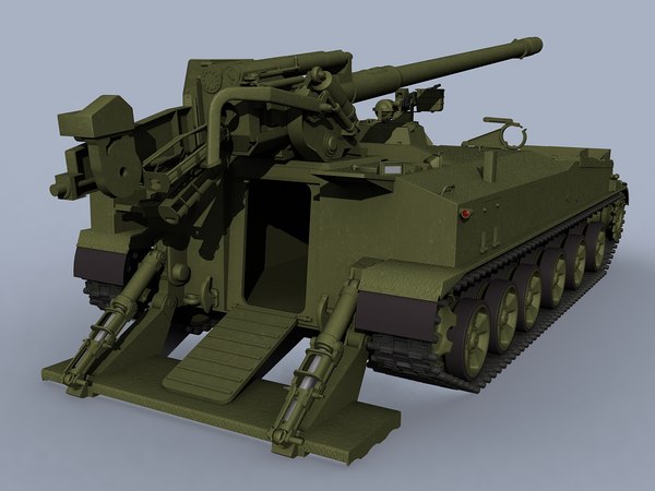 3d model 2s5 giatsint-s artillery