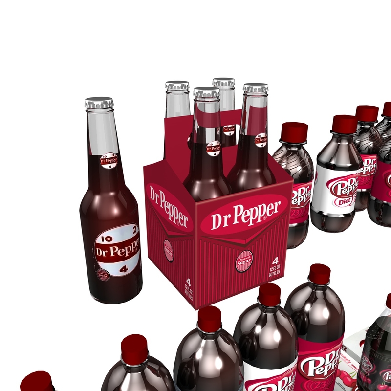 dr pepper 3d model