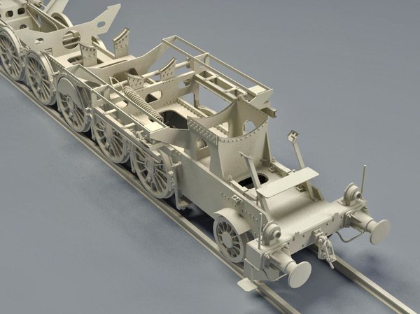 german locomotive br-52 3d x