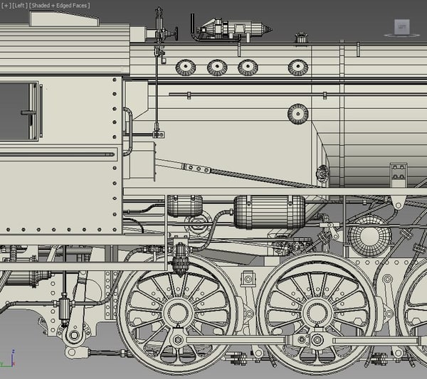 german locomotive br-52 3d x