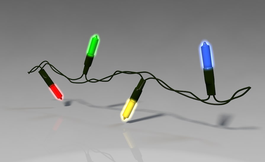 3d christmas lights
