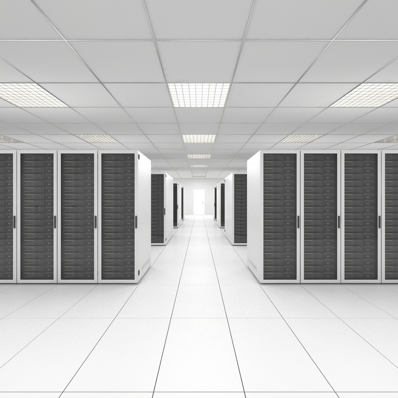 3d server room model