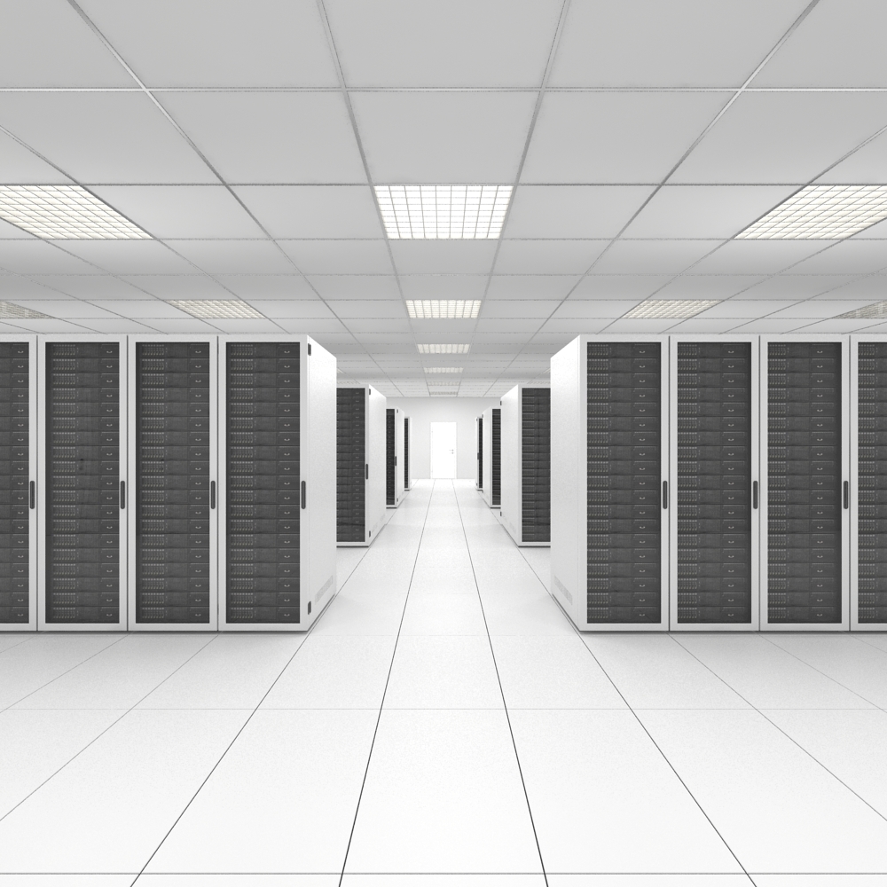 3d server room model