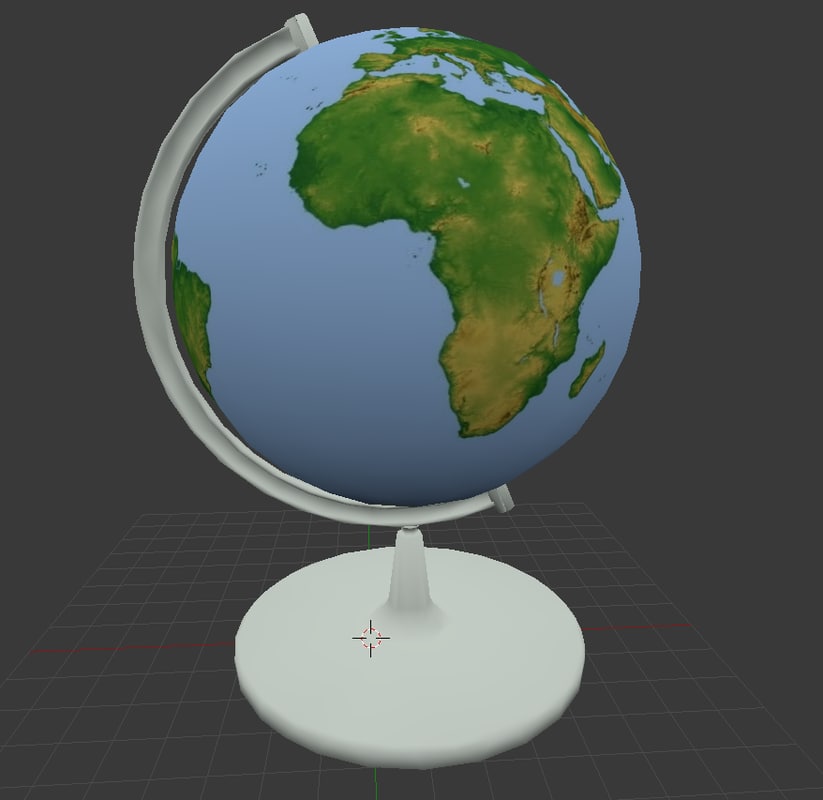 world globe obj