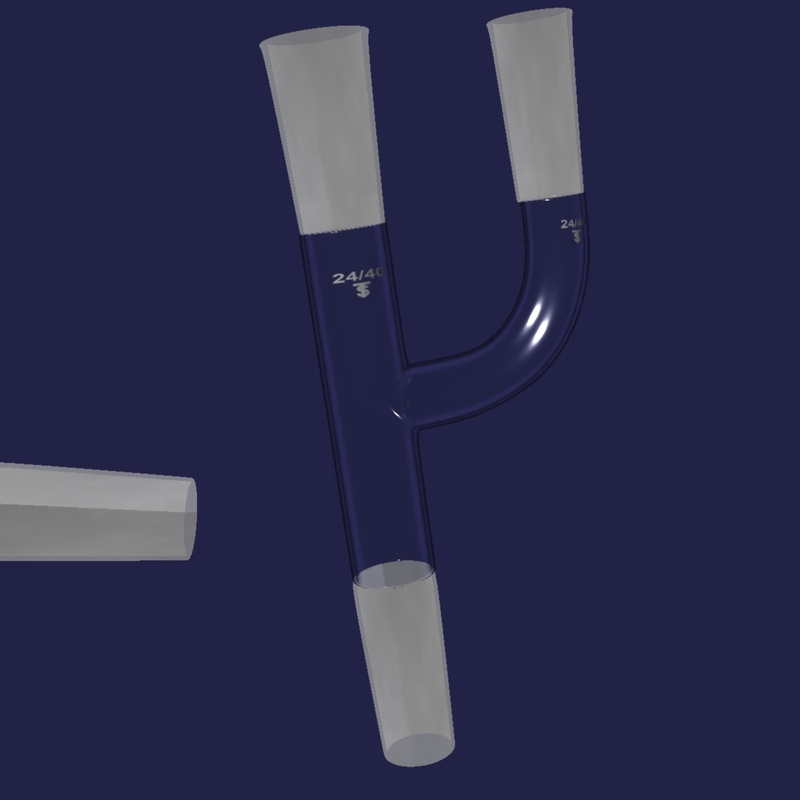 adapters chemical glassware 3d obj