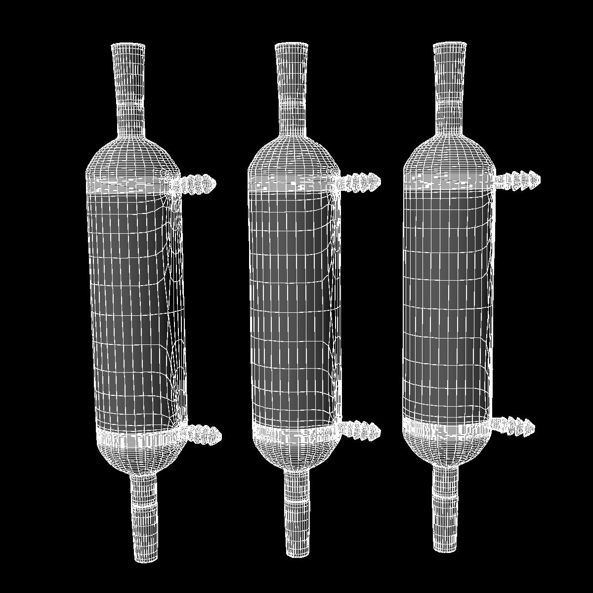 3d model condensers chemical glassware