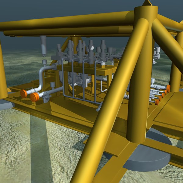 3d model subsea manifold
