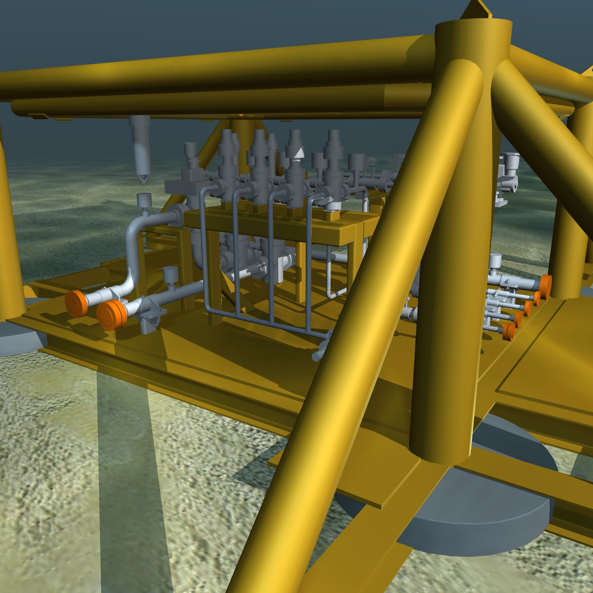 3d model subsea manifold