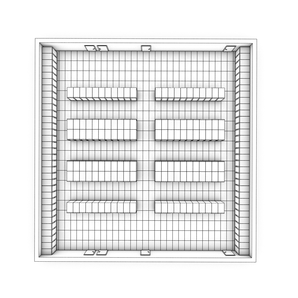 3d server room model