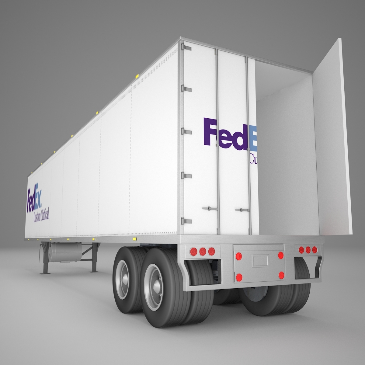 3d semi trailer reefer