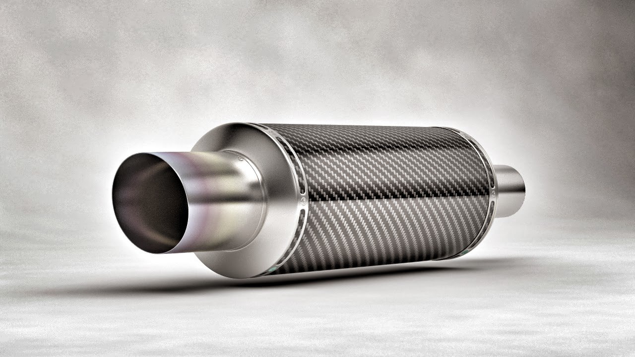 exhaust carbon 3d model