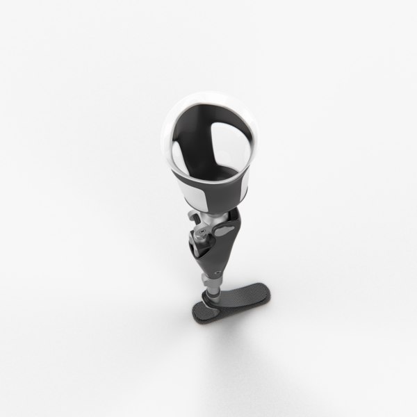 mechanical prosthetic leg foot 3d max