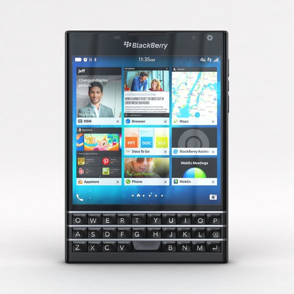 3d blackberry passport color