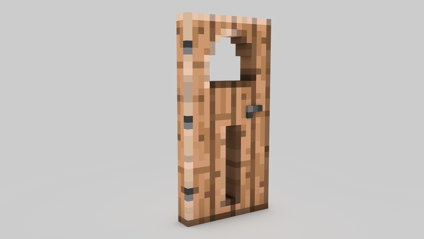minecraft 1 8 doors 3d model