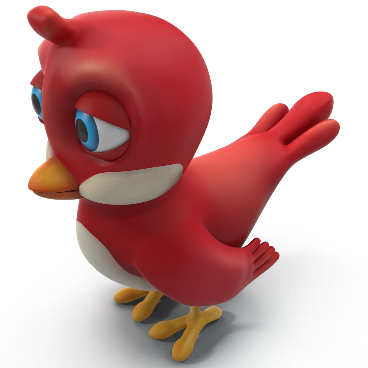 3d cartoon bird