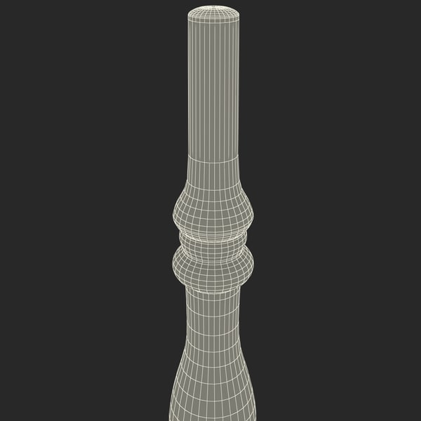 wooden spindle 3d model