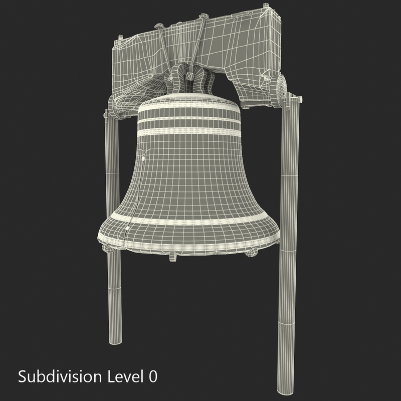 liberty bell 3d obj