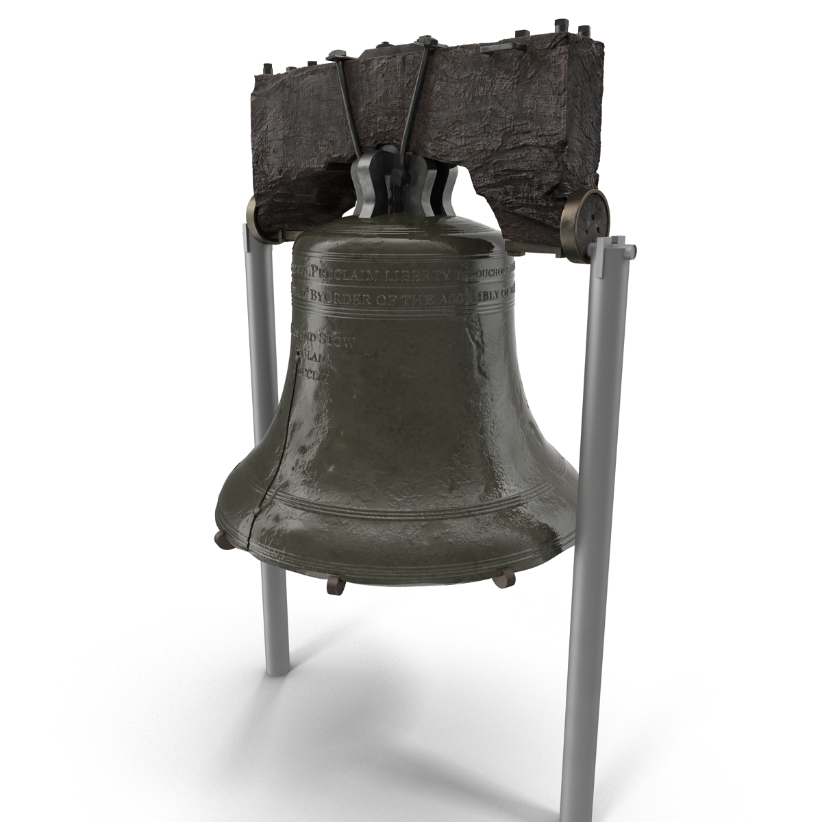 liberty bell 3d obj