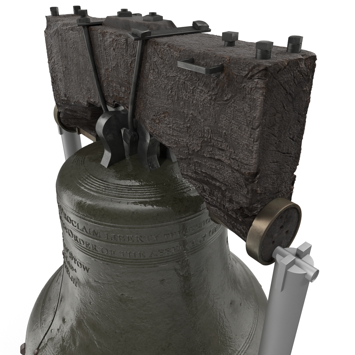 liberty bell 3d obj