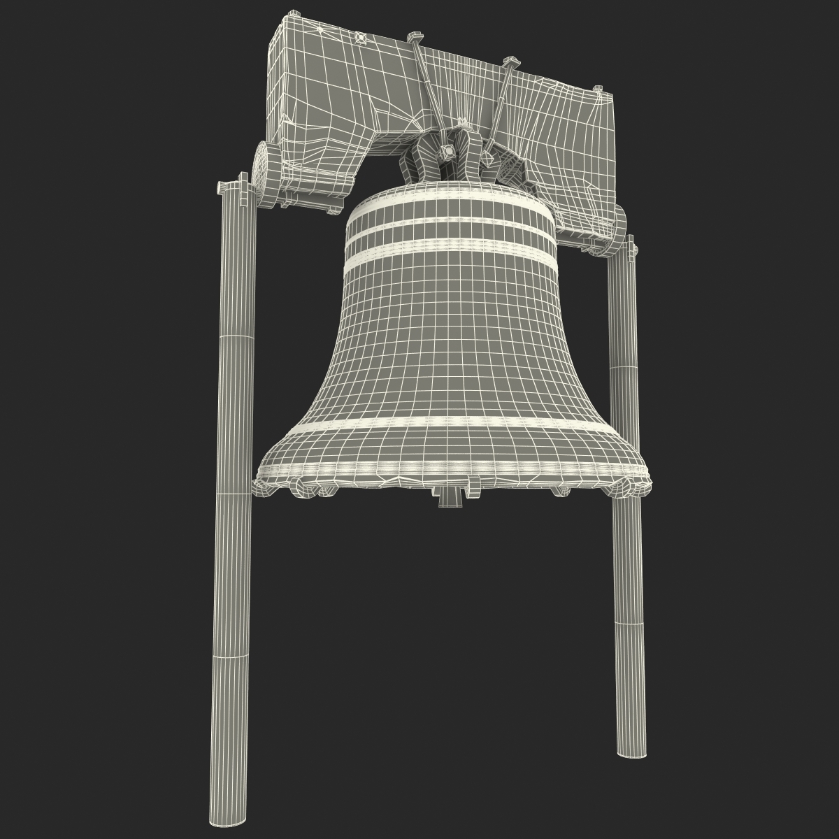 liberty bell 3d obj