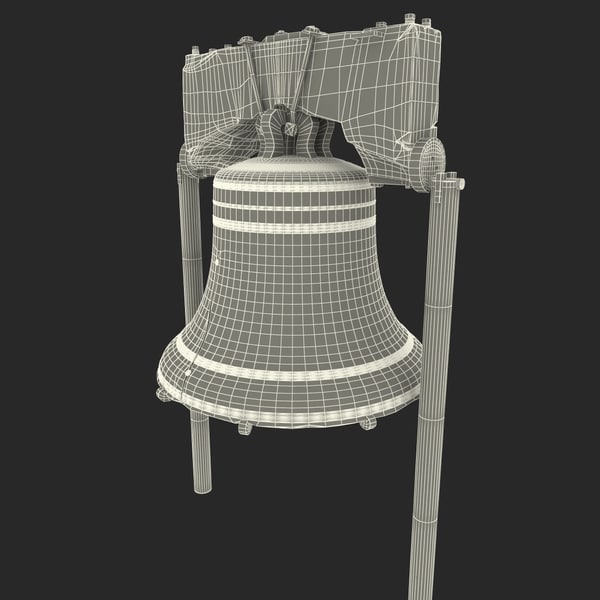 liberty bell 3d obj