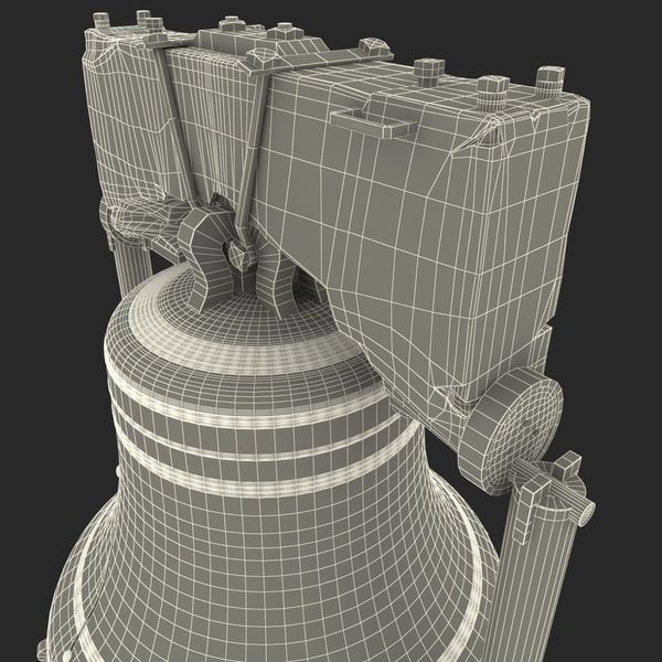 liberty bell 3d obj