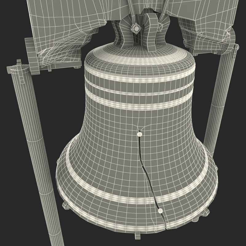liberty bell 3d obj