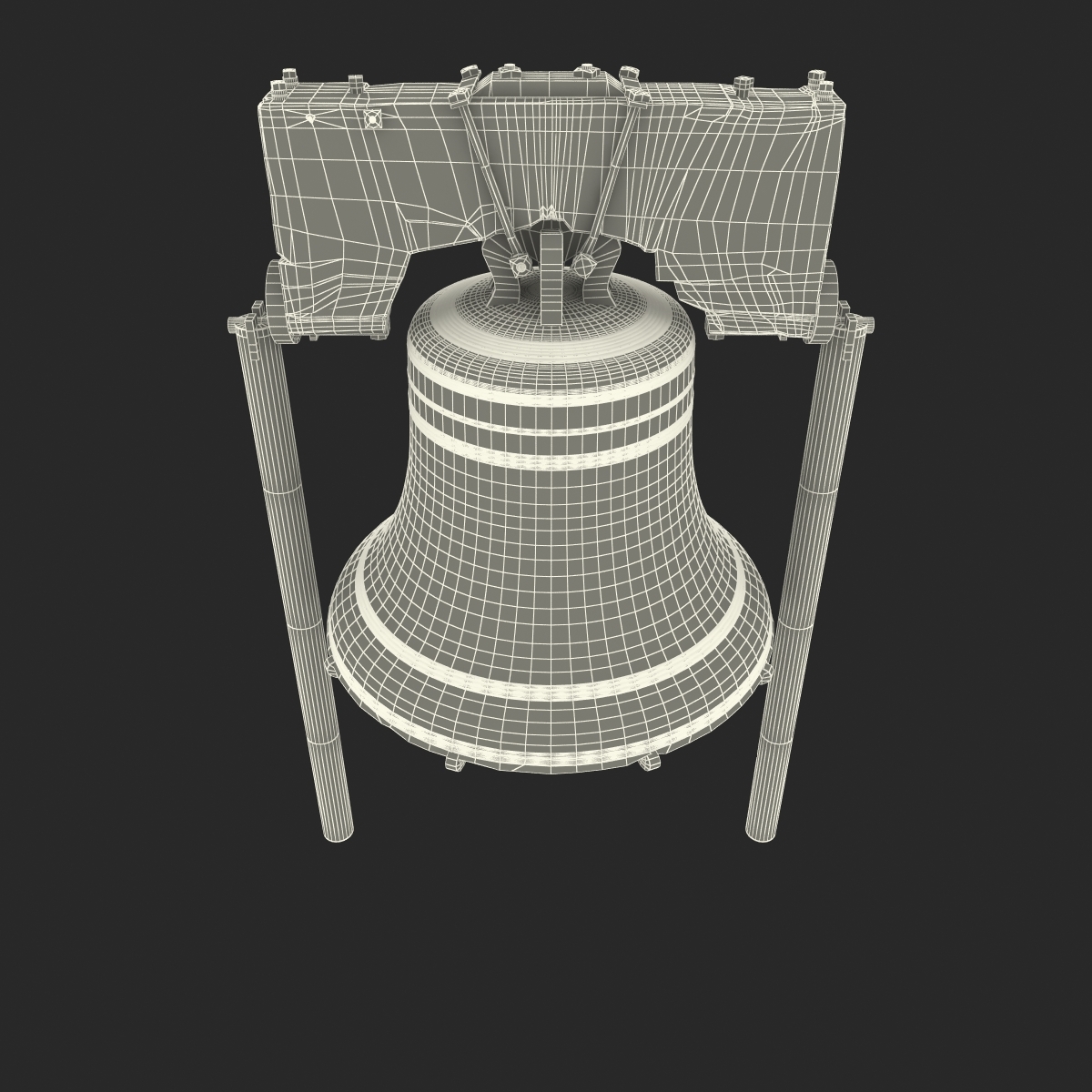 liberty bell 3d obj