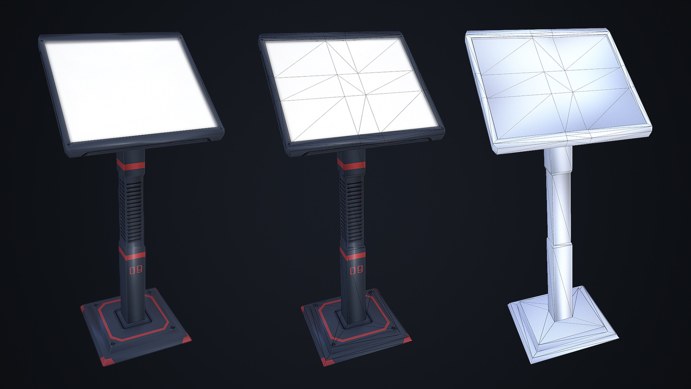 free sci-fi display 3d model