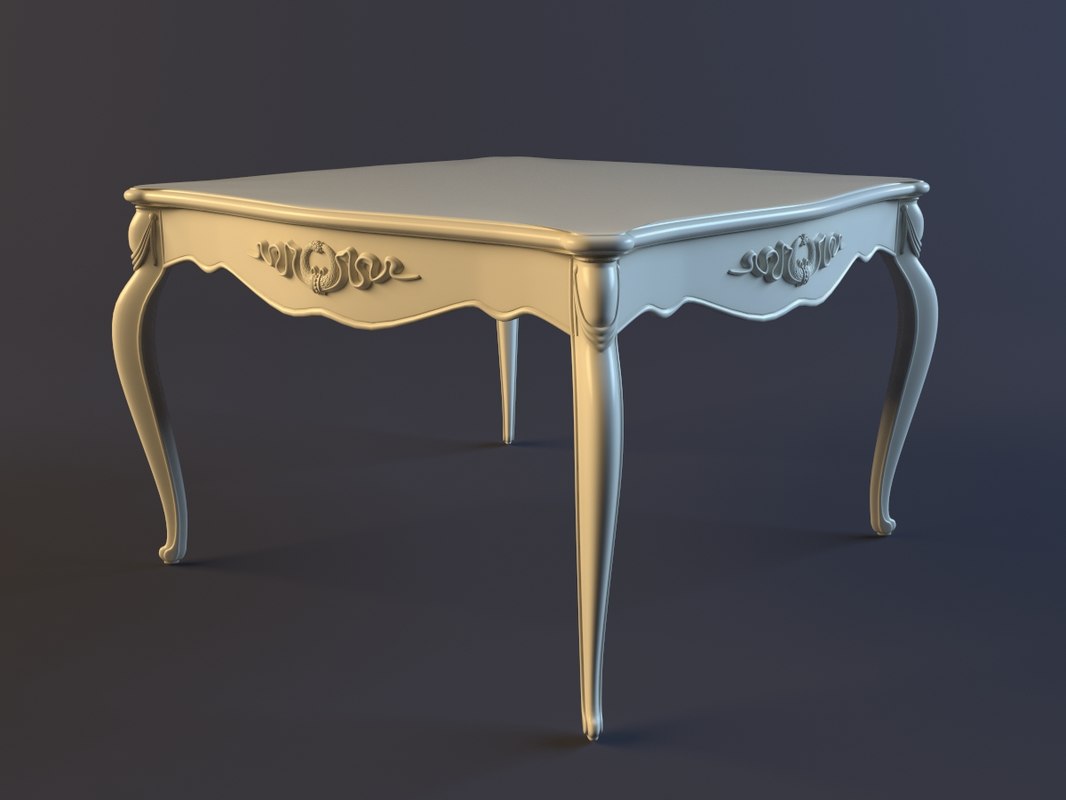 3ds max classic coffee table