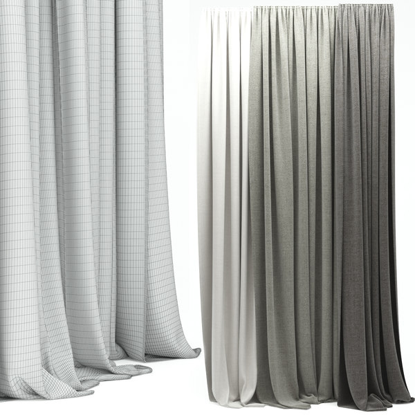 curtains 3d model