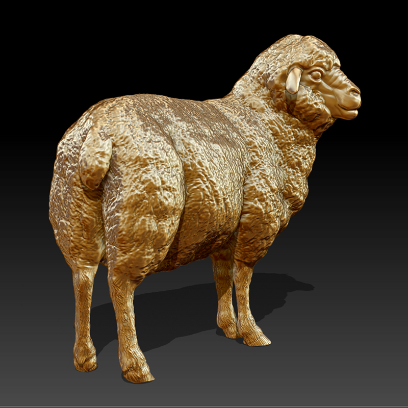 sculpture sheep 3ds