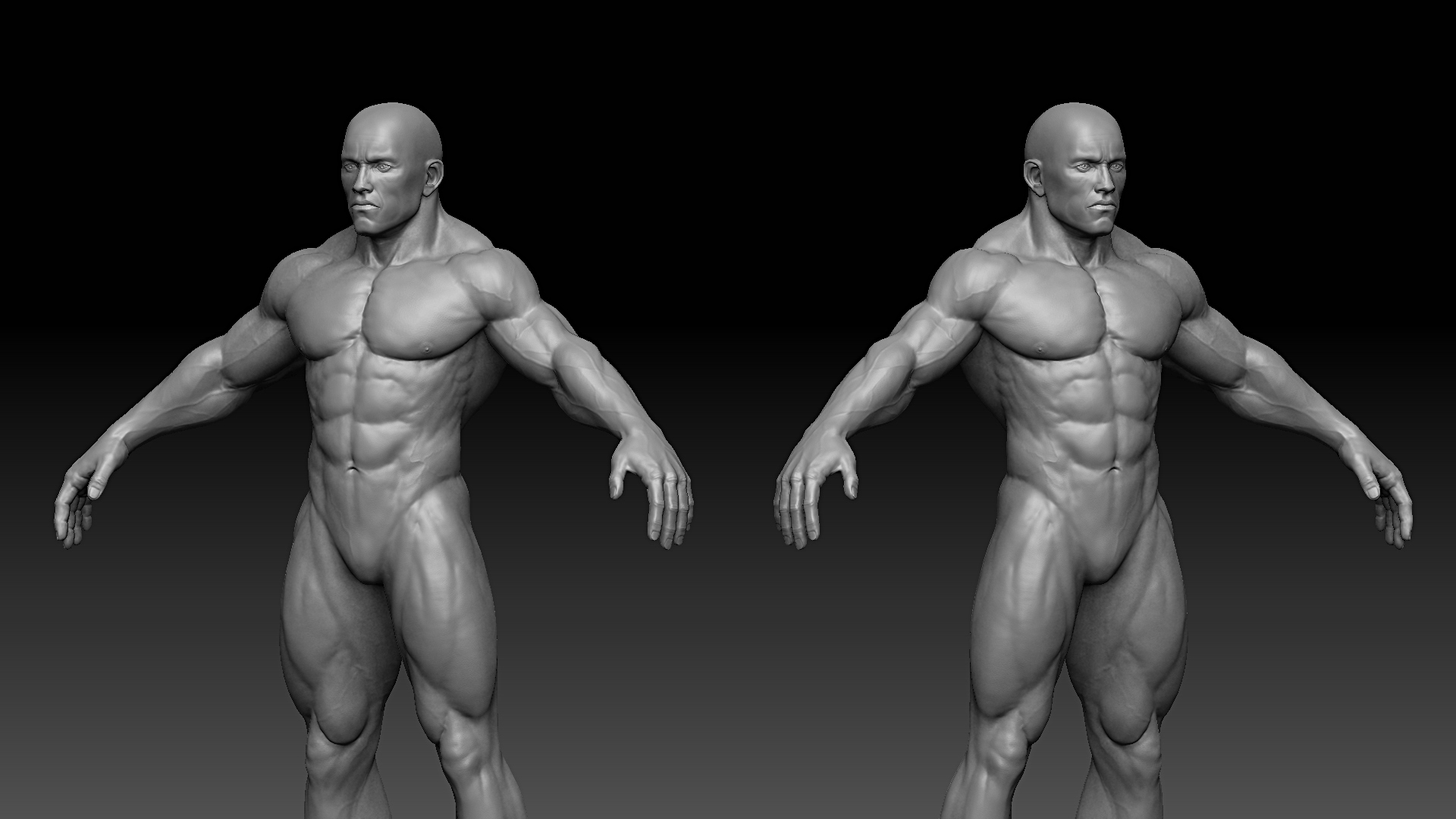 3d model muscular male body 3d model muscular male body