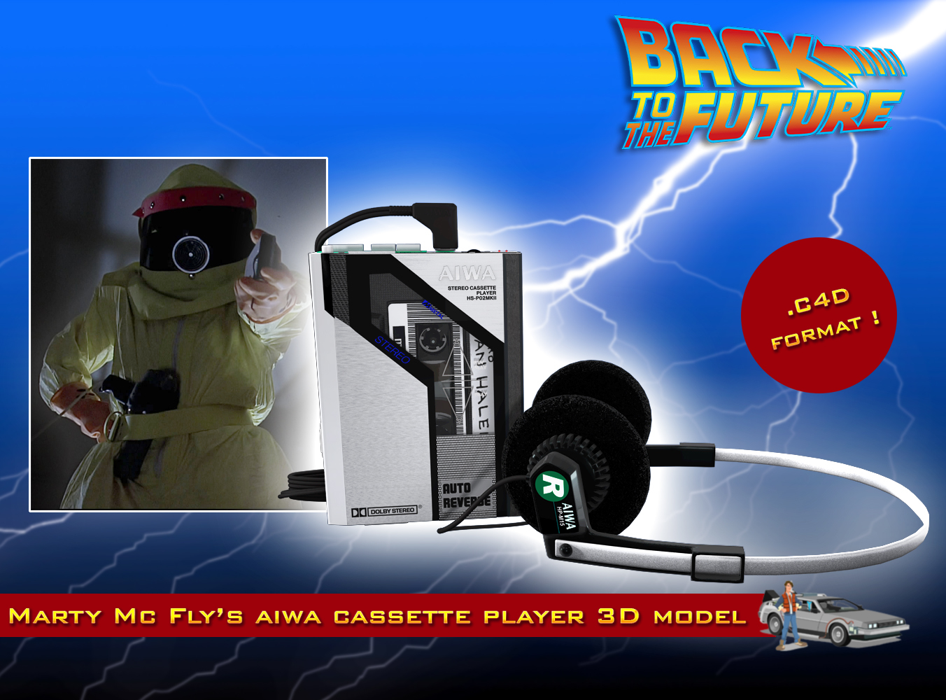 modelo 3d BTTF Aiwa Walkman - TurboSquid 869480