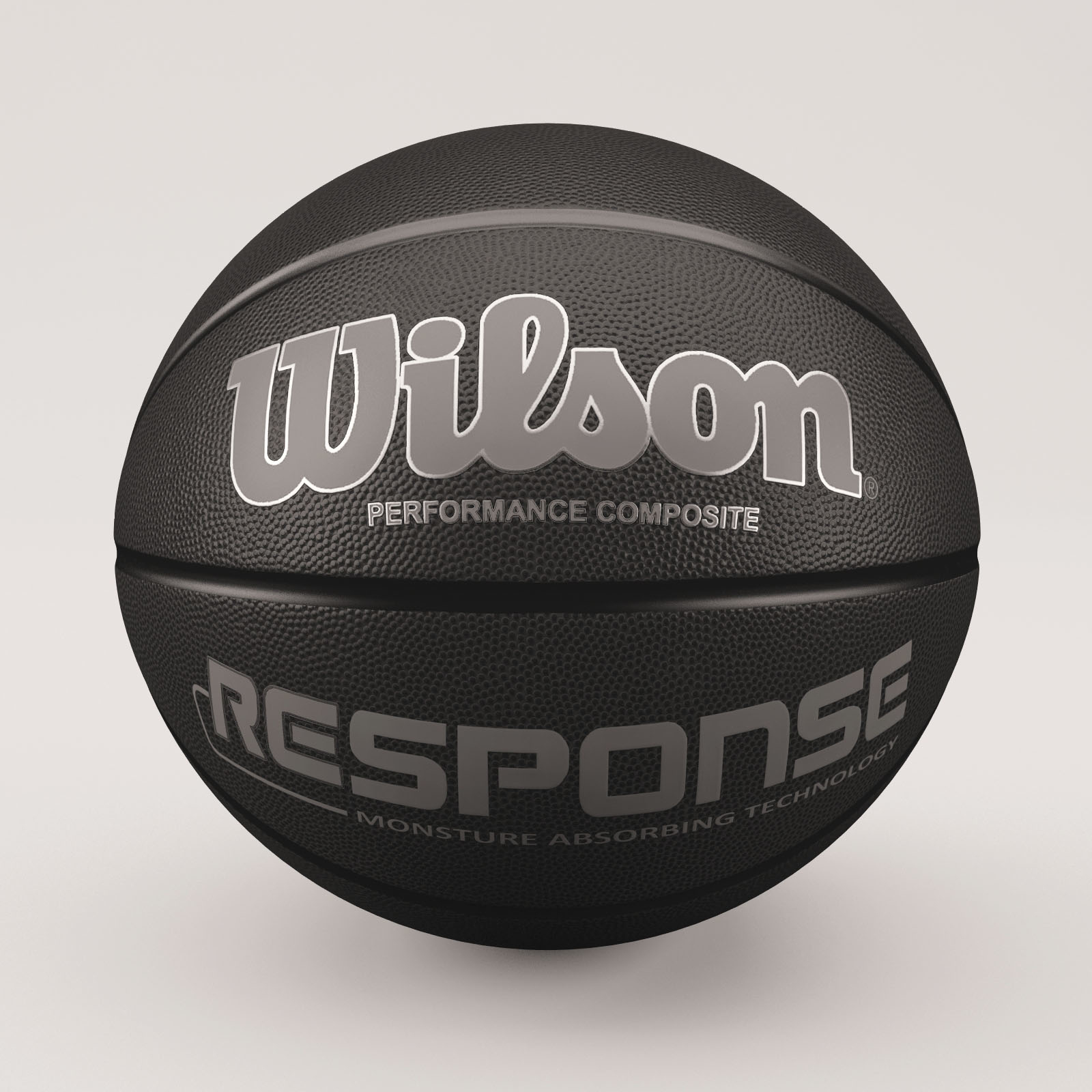 3d model basketball wilson black