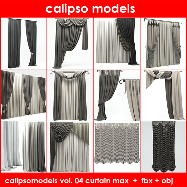3d max curtains