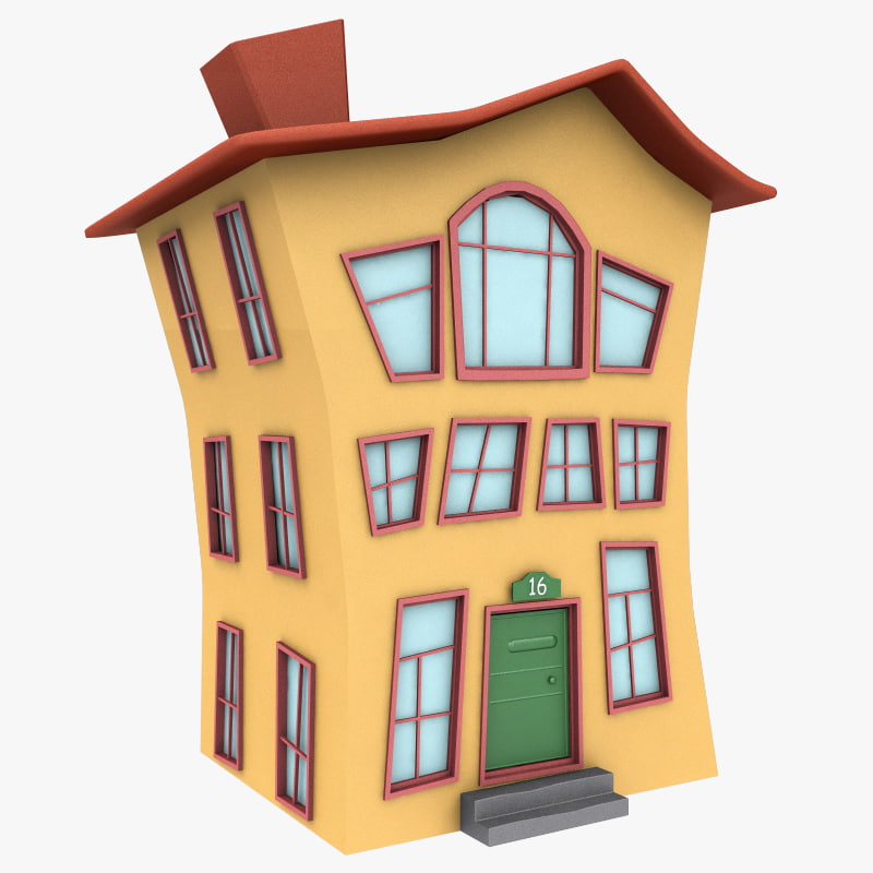 3d cartoon house model