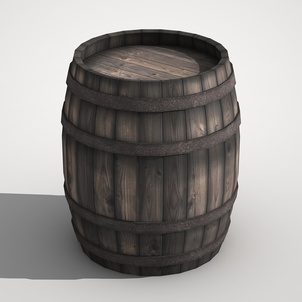 medieval wooden barrel 3d max