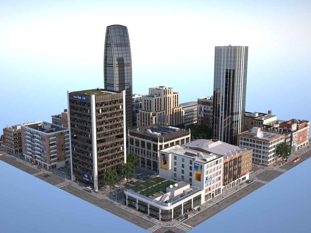 3d model modular city