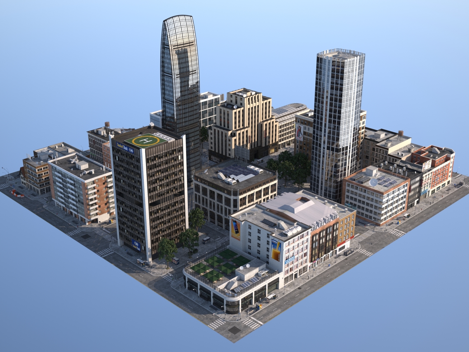 3d model modular city